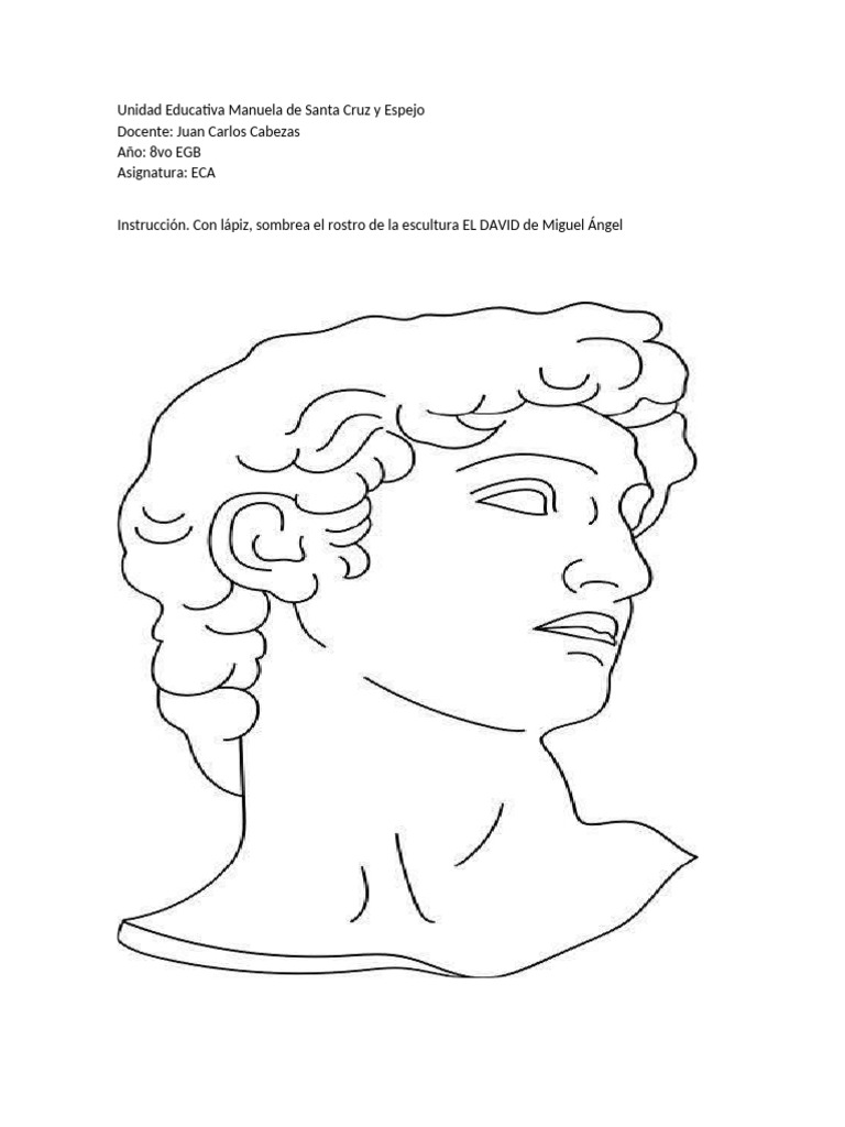 Rostro de Escultura El David | PDF