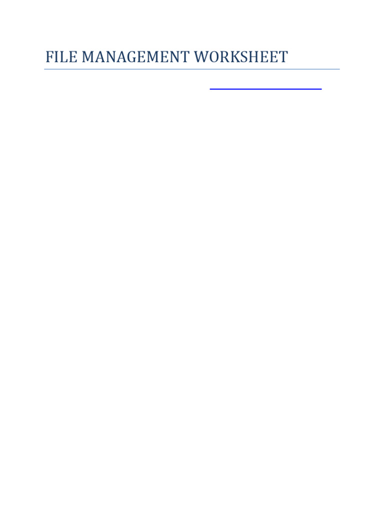 File Management Ext Worksheet | PDF | Art | Computers