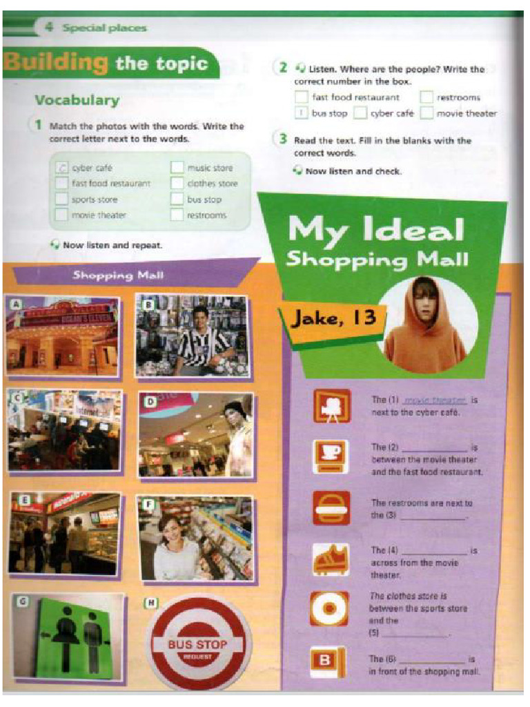 Unidades 4 y 7 de Engage Starter | PDF