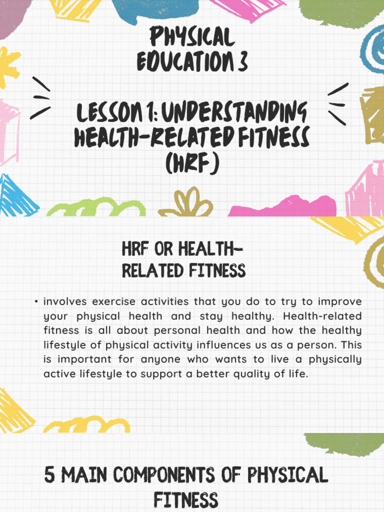 LESSON 1 Understanding Health Related Fitness HRF | PDF | Physical ...
