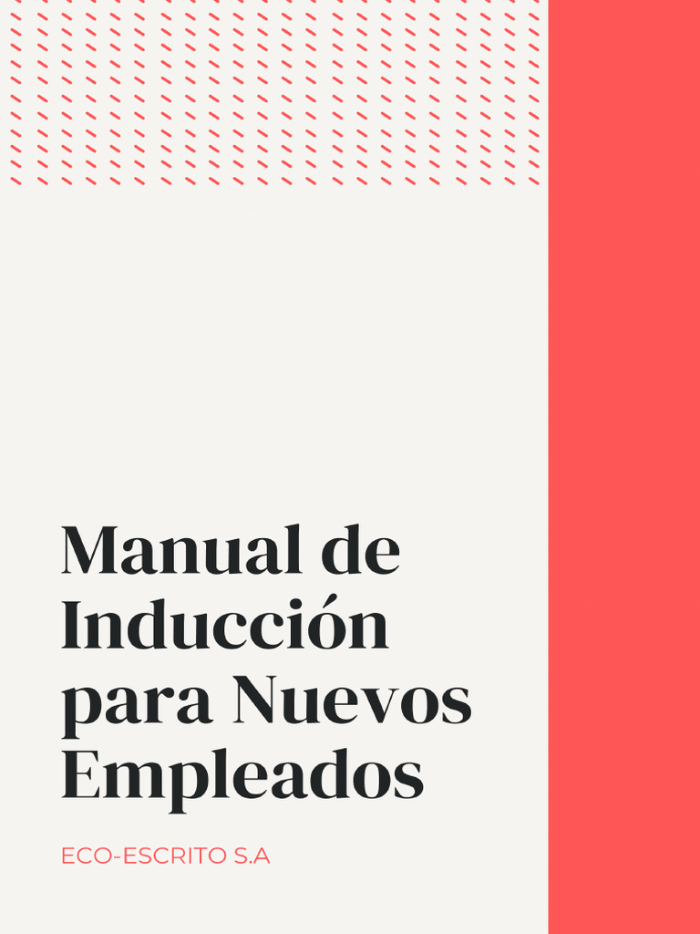 Manual de Inducción | PDF