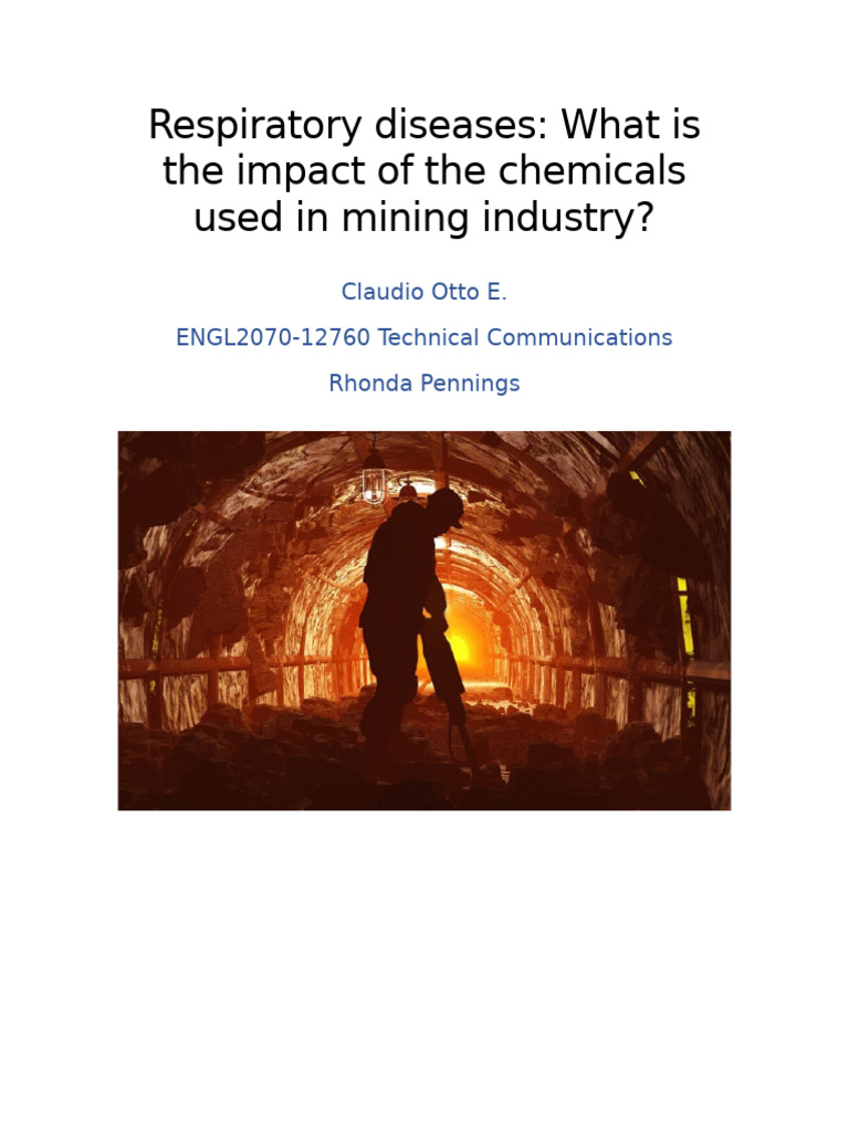Respiratory Diseases | PDF | Mining | Occupational Safety And Health