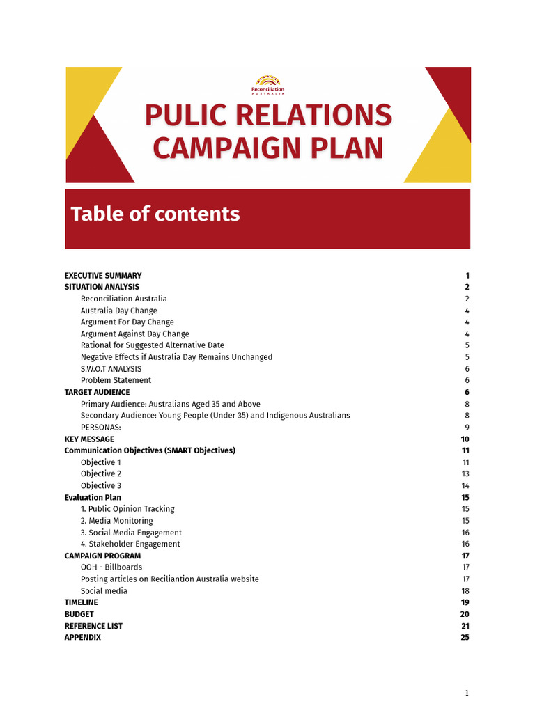 Public Relations Campaign Plan | PDF | Social Media | Popular Culture ...