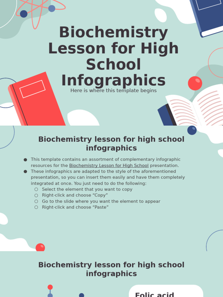 Biochemistry Lesson For High School Infographics by Slidesgo | PDF ...