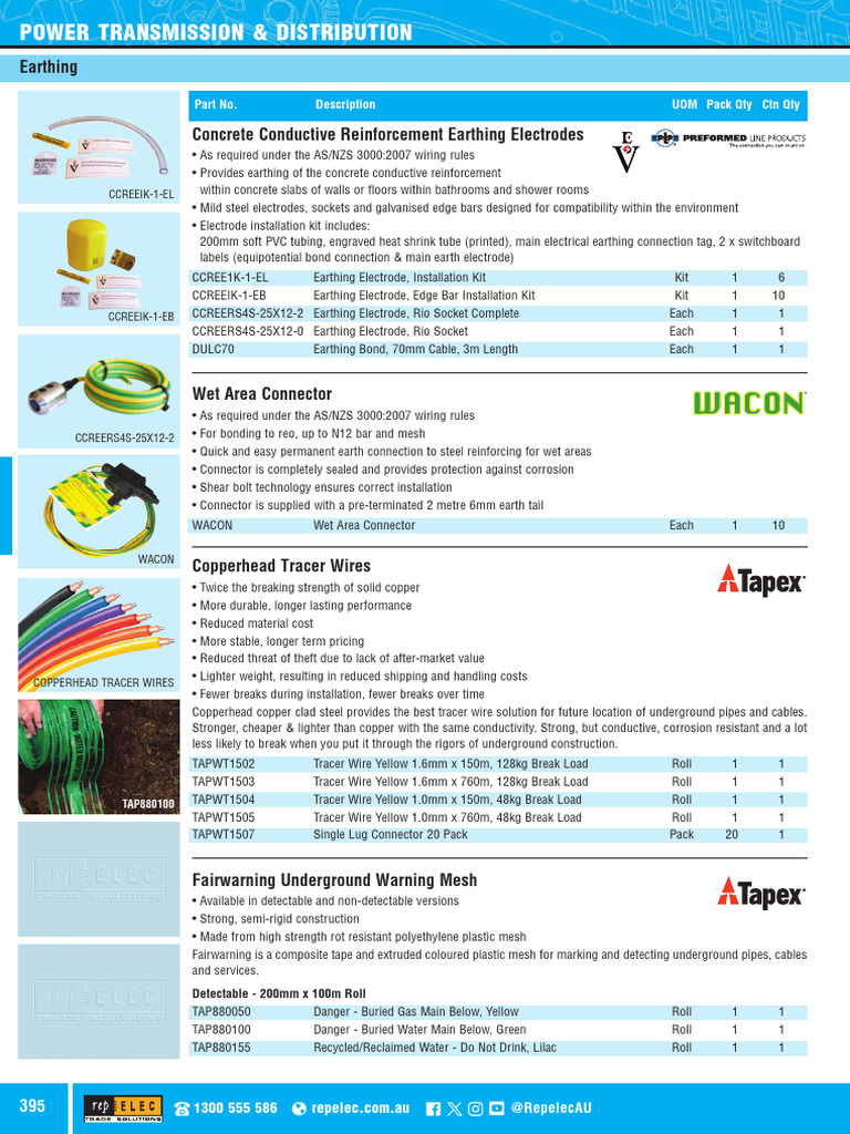Earthing Material | PDF | Electrical Connector | Wire