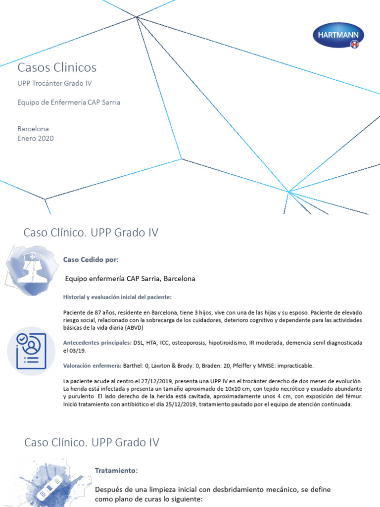 Caso Clinico Upp Trocanter IV INFECTADA | PDF | Enfermedades y ...