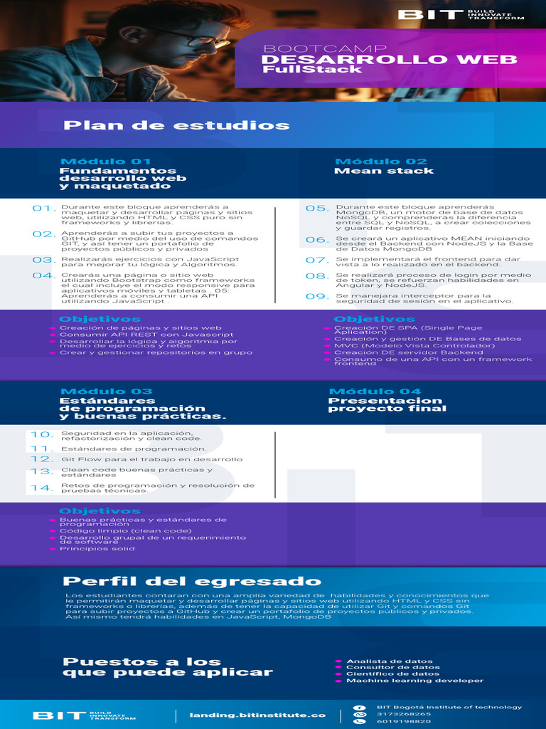 Bootcamp Desarrollo Web FULL STACK BIT - Compressed | PDF | Script Java ...