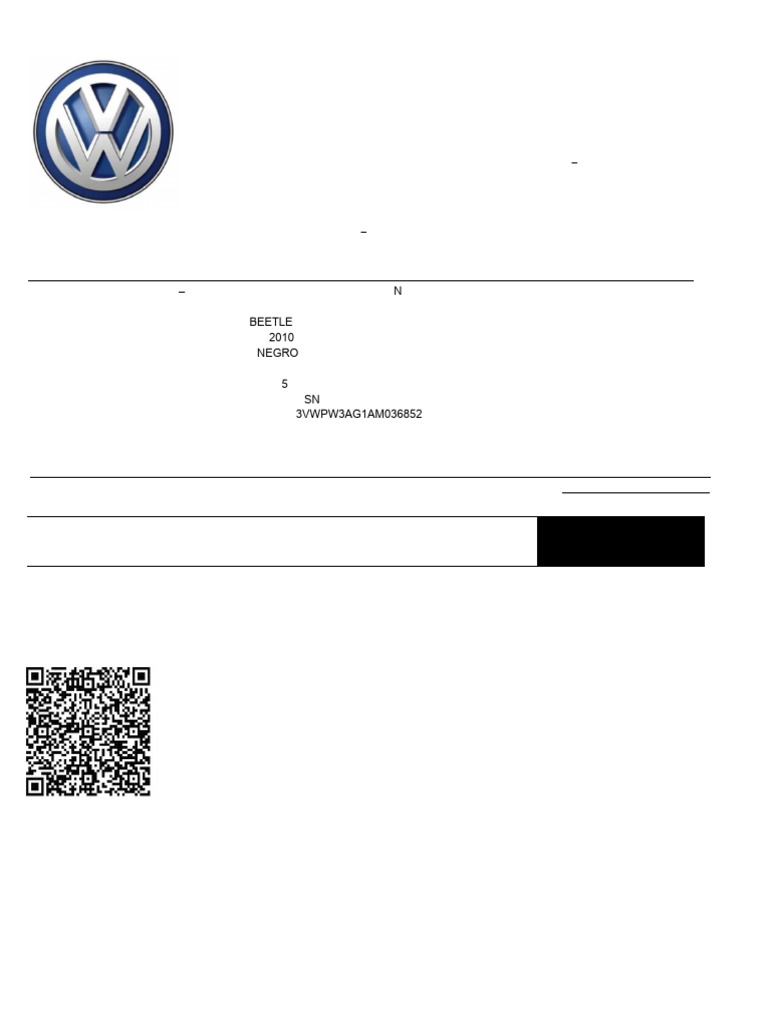 Fatura VW | PDF