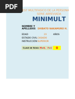 Cuestionario de Personalidad MiniMult | PDF