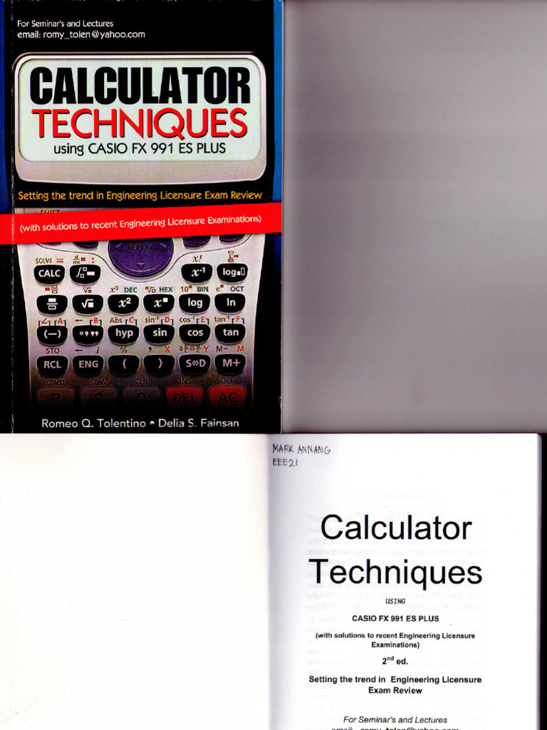 Calculator Techniques | PDF
