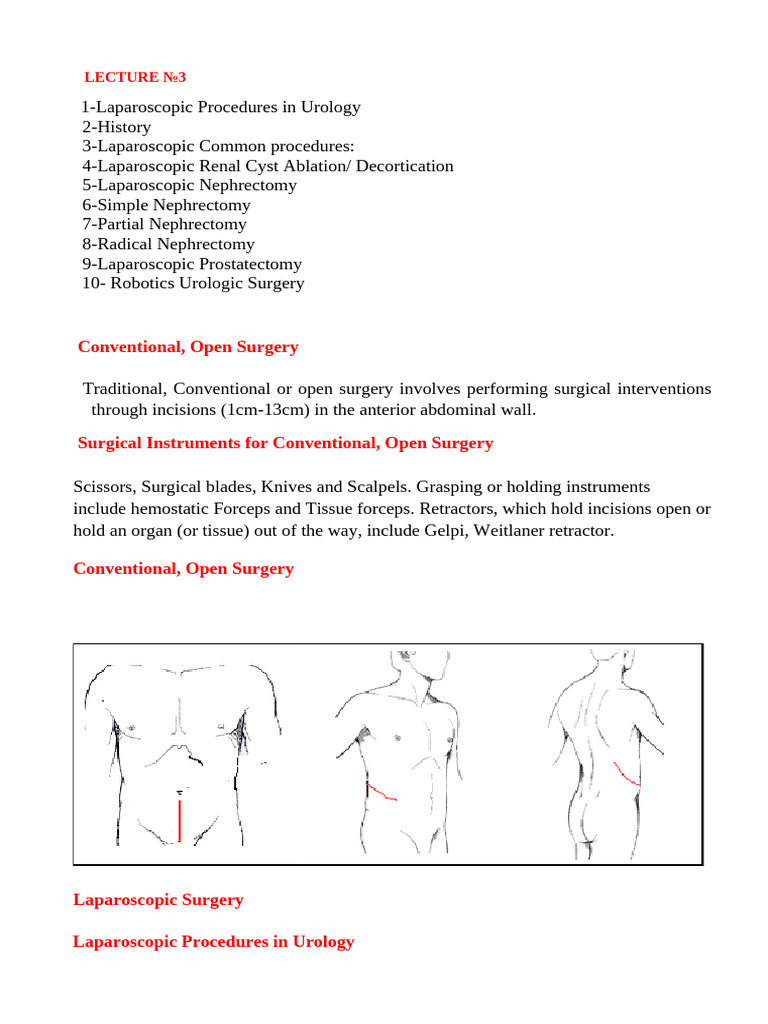 Third Lecture | PDF | Surgery | Prostate