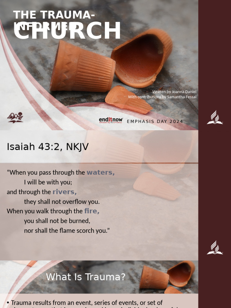 4 - 2024 - Enditnow Seminar - The Trauma Informed Church | PDF ...