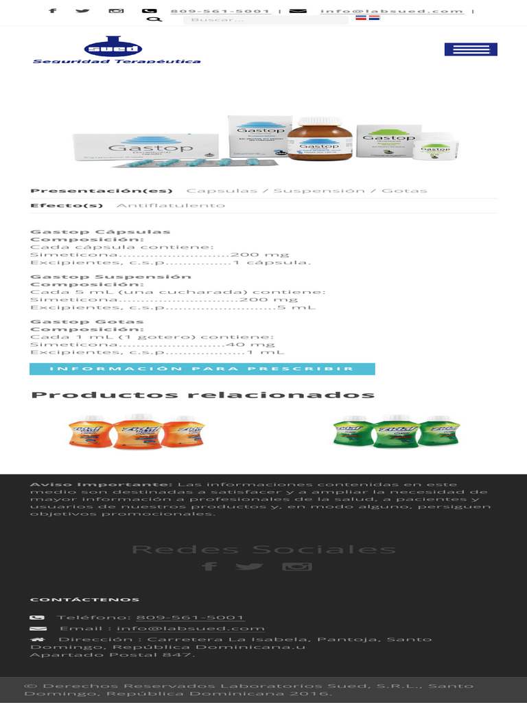 Laboratorios Sued Gastop | PDF | Salud y bienestar