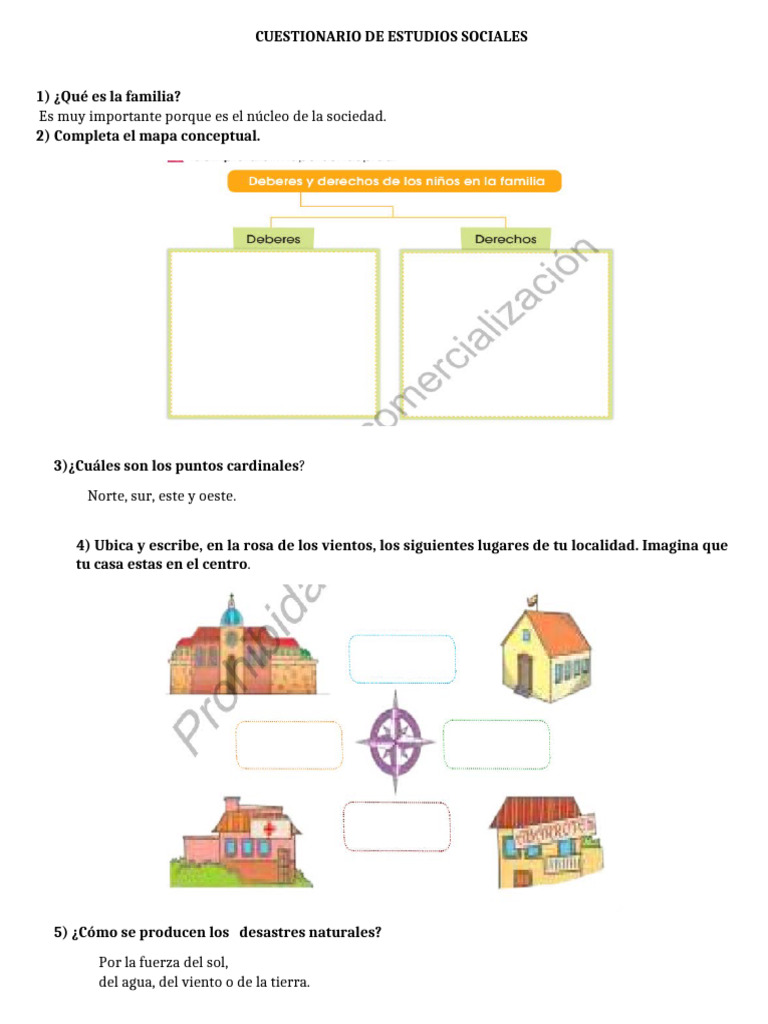 Temarios de Estudios Sociales 3ero | PDF