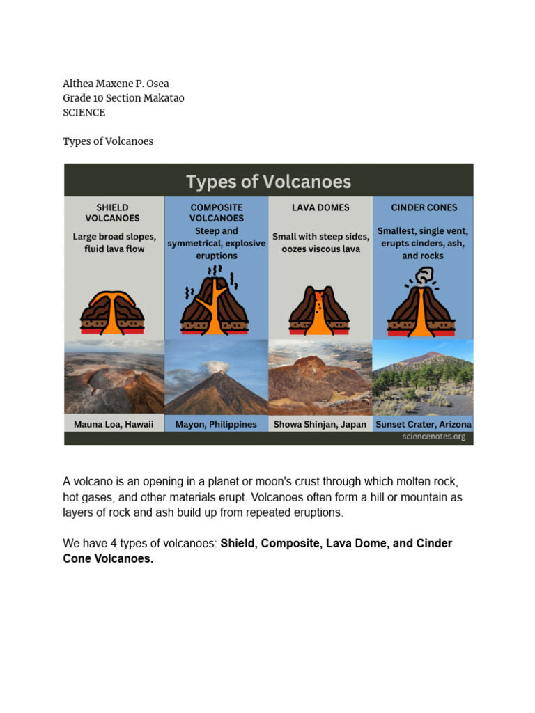 Volcanoes and Magnitude | PDF | Lava | Volcano