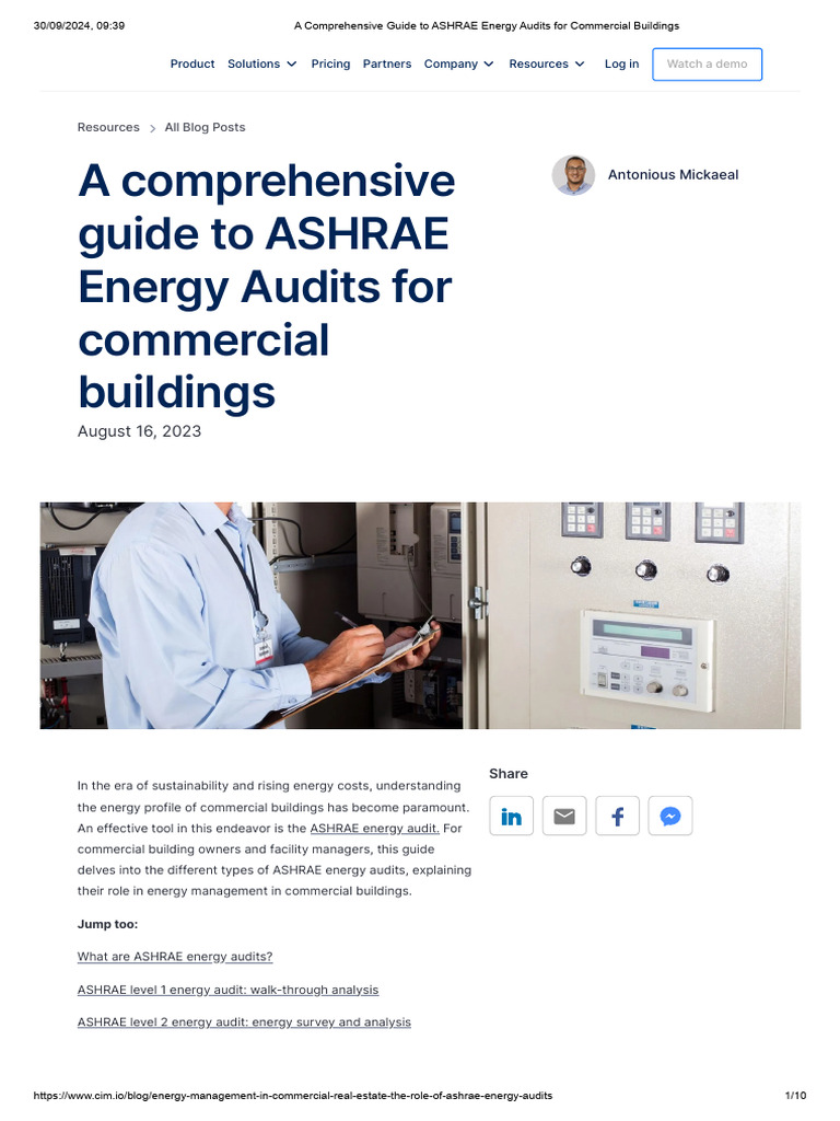 A Comprehensive Guide To ASHRAE Energy Audits For Commercial Buildings ...