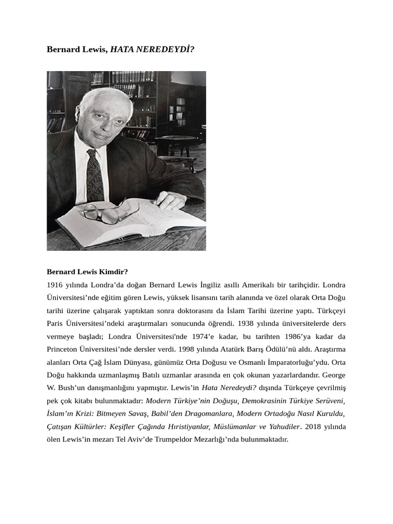 Bernard Lewis | PDF