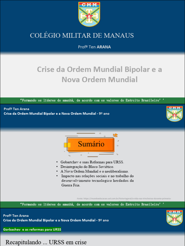 Crise da Ordem Mundial Bipolar | PDF | União Soviética | Política mundial