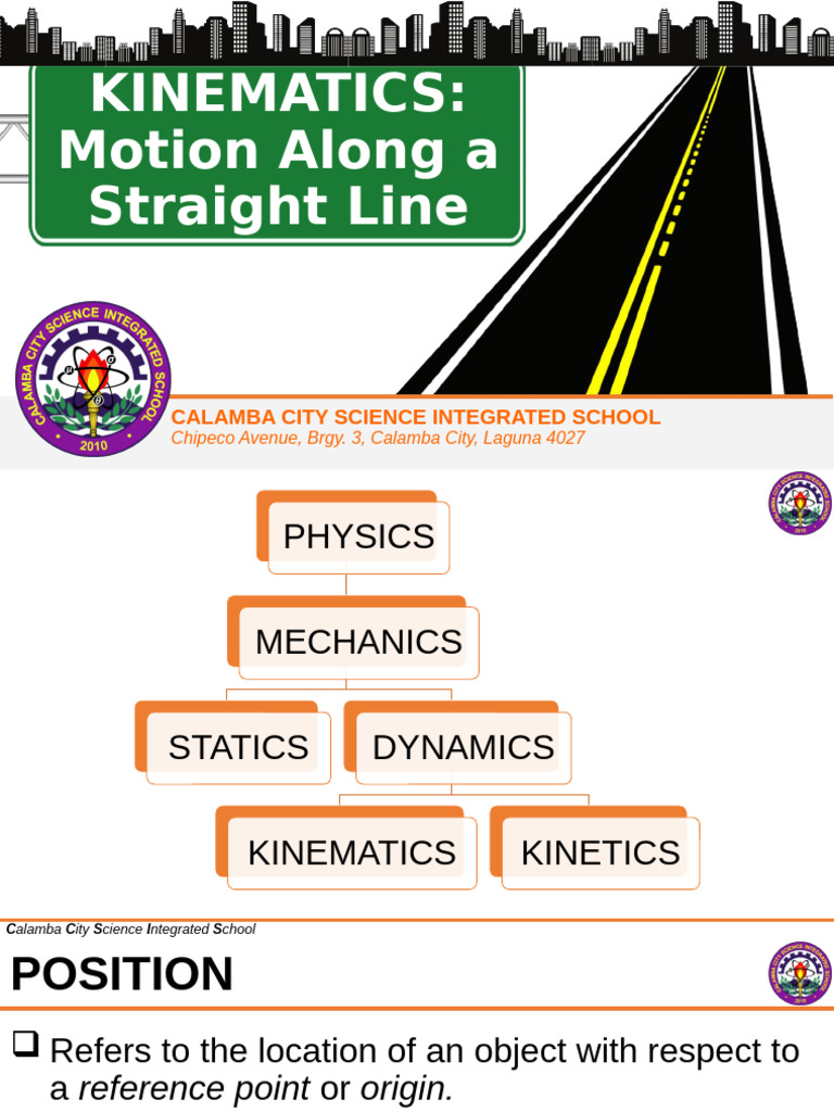 Kinematics Motion Along A Straight Line | PDF | Velocity | Acceleration