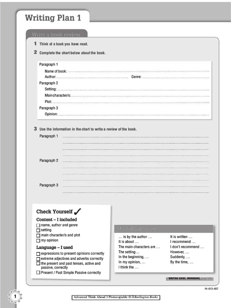 Advanced Think Ahead 3 Overview | PDF