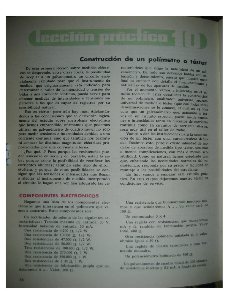 Polimetro AFHA | PDF