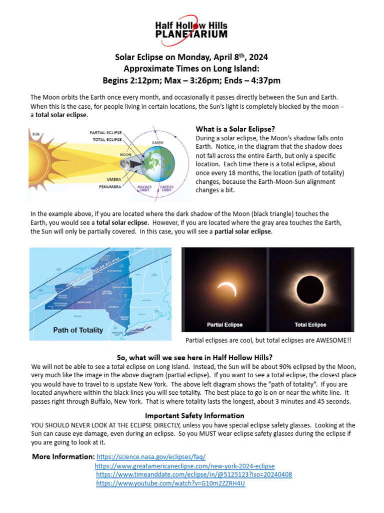 Solar Eclipse Information | PDF | Solar Eclipse | Eclipse
