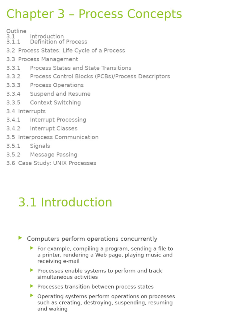 3-Process Concept | PDF | Process (Computing) | Computer Architecture