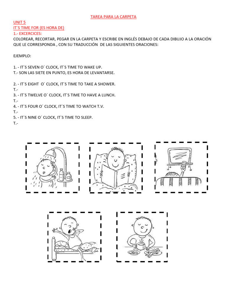 Tarea para 3ro de Primaria para Carpeta 2DO TRIMESTRE UNIDAD 5 FINAL (2 ...