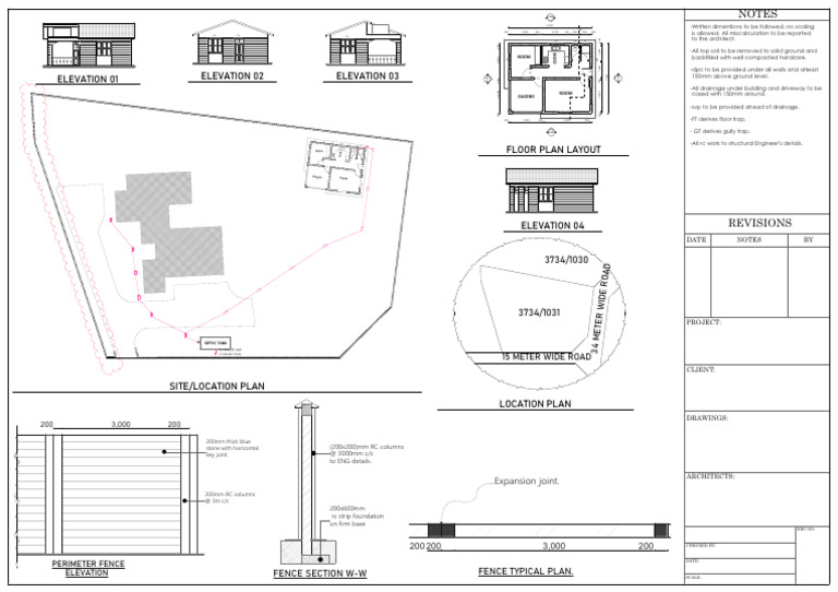 01 Approved Boundary Wall & DSQ Plan | PDF | Civil Engineering ...