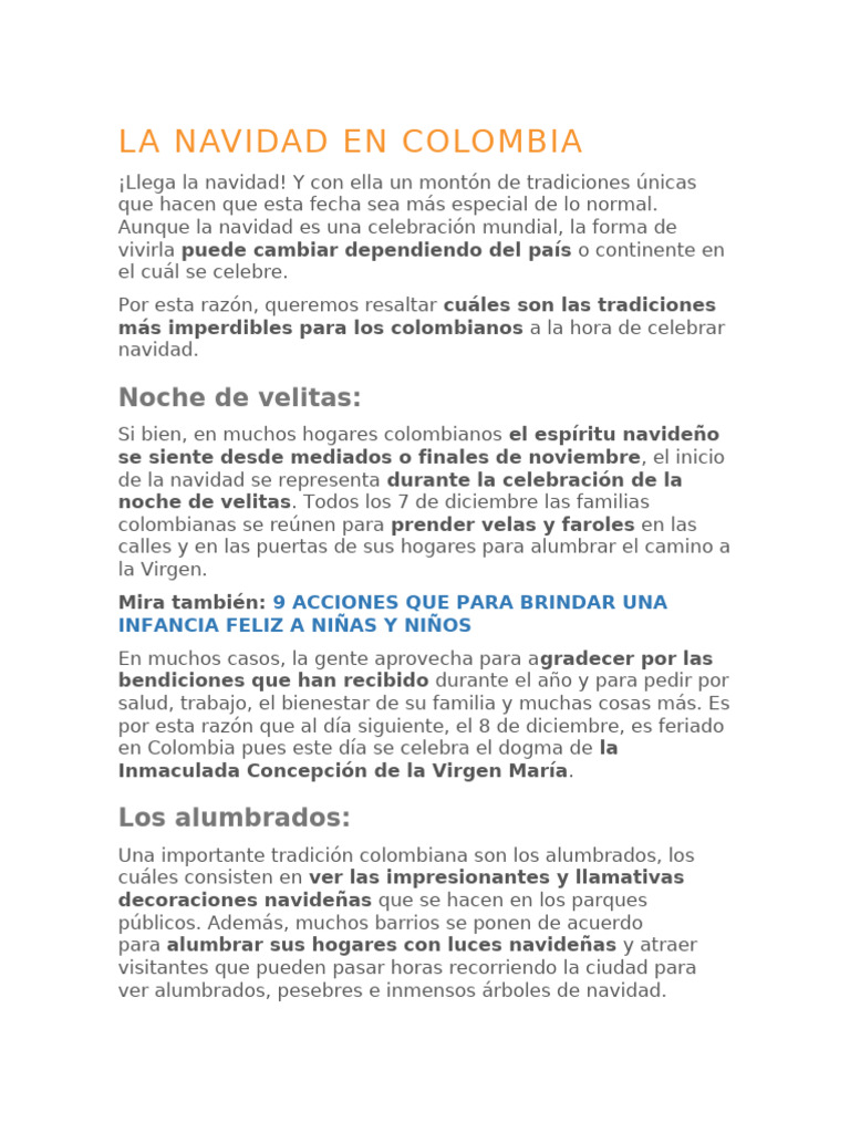 La Navidad en Colombia | PDF | Navidad | Observancias de diciembre