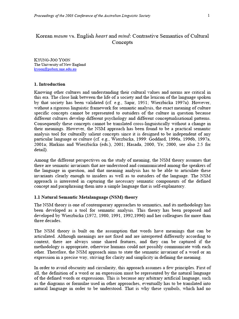 Yoon | PDF | Semantics | Linguistics