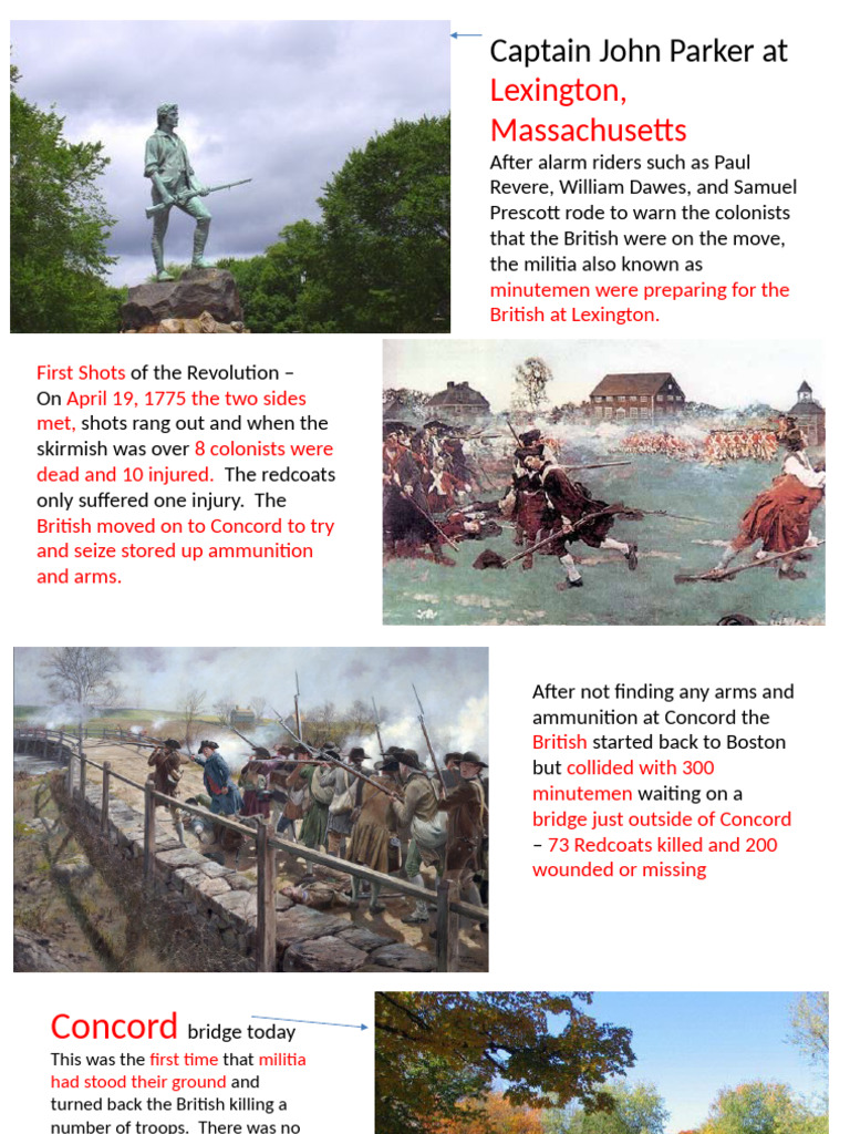 Key Events of the American Revolution | PDF | George Washington ...