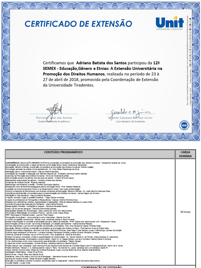 Atividades Complementar - 30 Horas | PDF