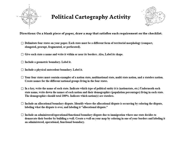 Political Cartography Activity | PDF | Politics