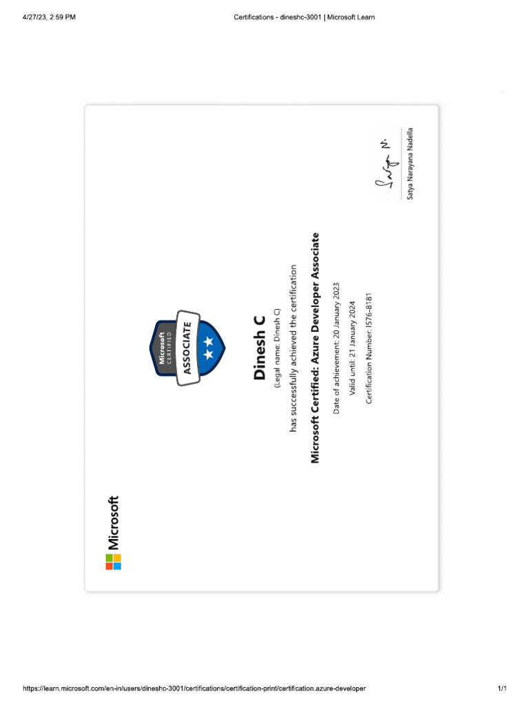 AZassociate Dinesh | PDF