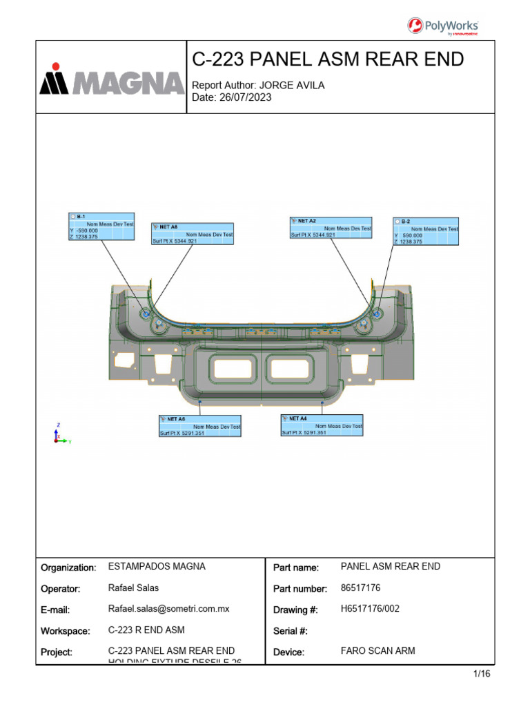 C-223 Panel Asm Rear End | PDF | Tecnología