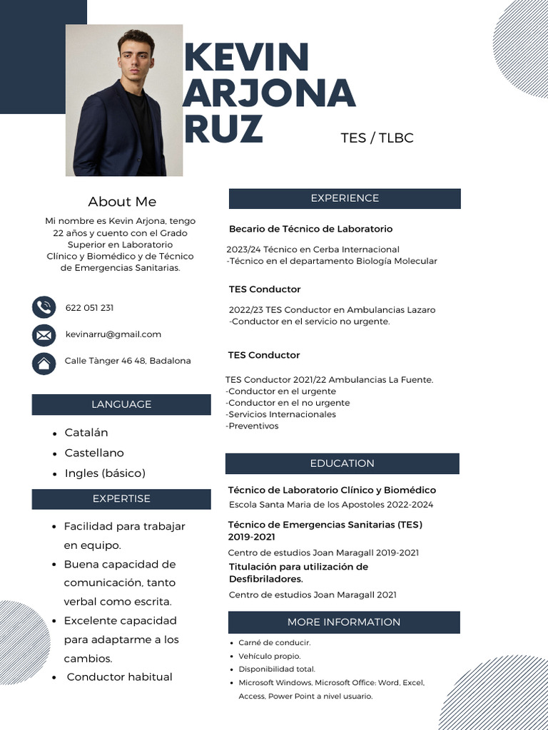 CV de Kevin Arjona Ruz | PDF | Ciencia y matemáticas