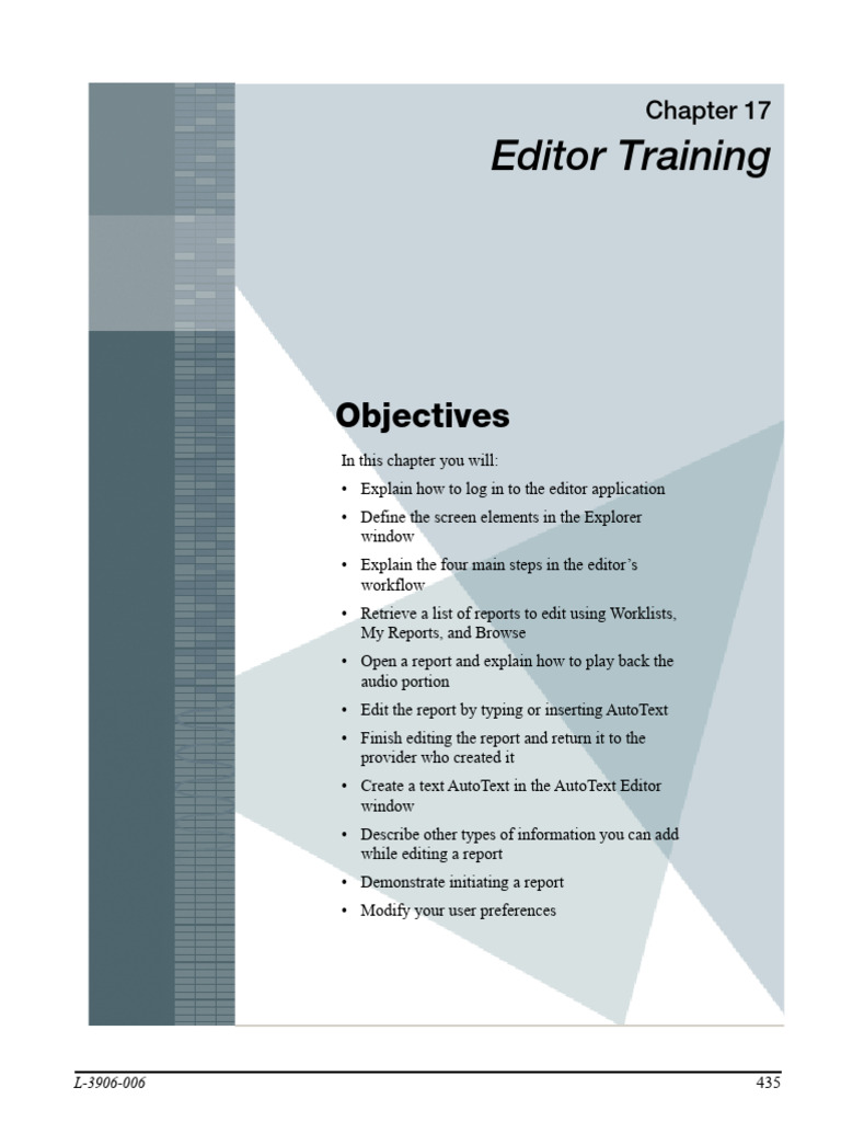 17 Powerscribe EditorTraining Chapt17 | PDF | Cursor (User Interface ...