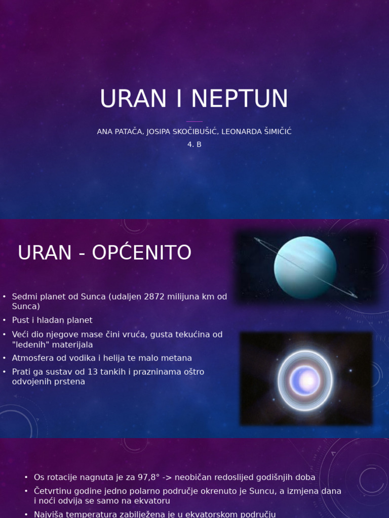 Uran I Neptun | PDF