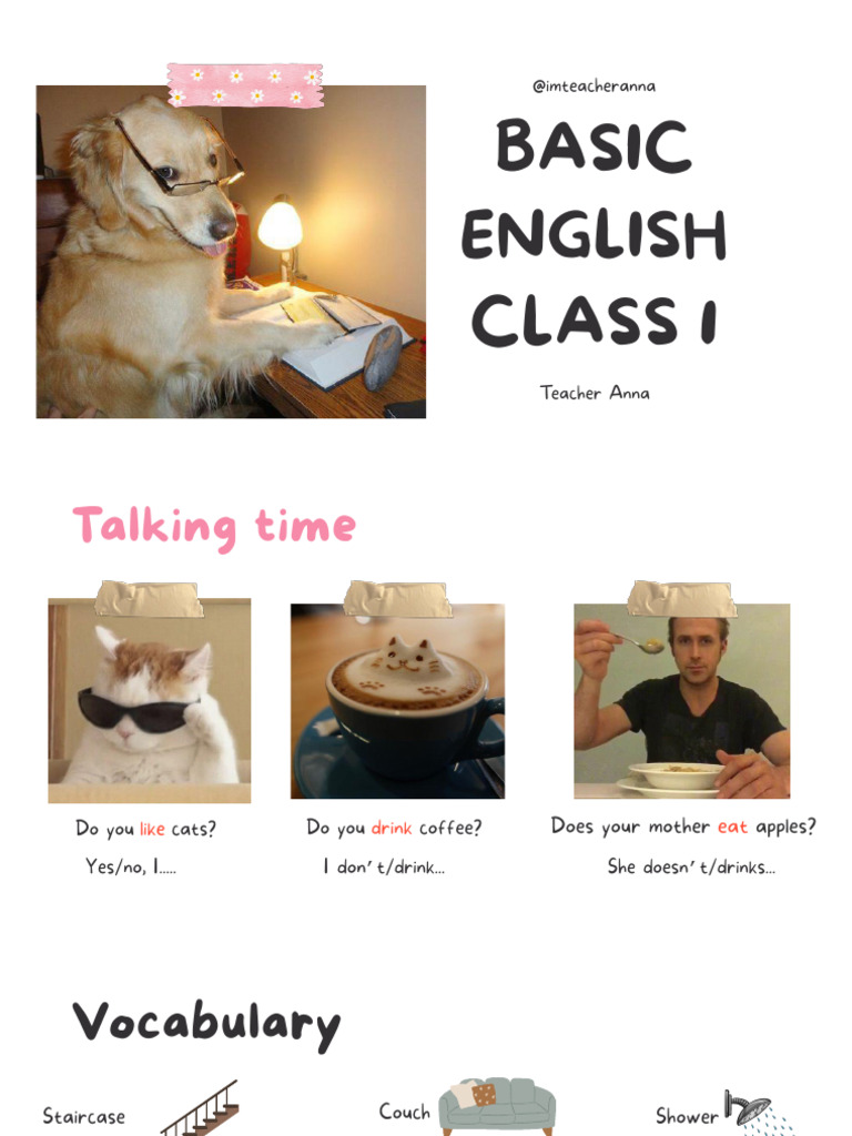 Basic Class 1 - Student Version - Intensive | PDF