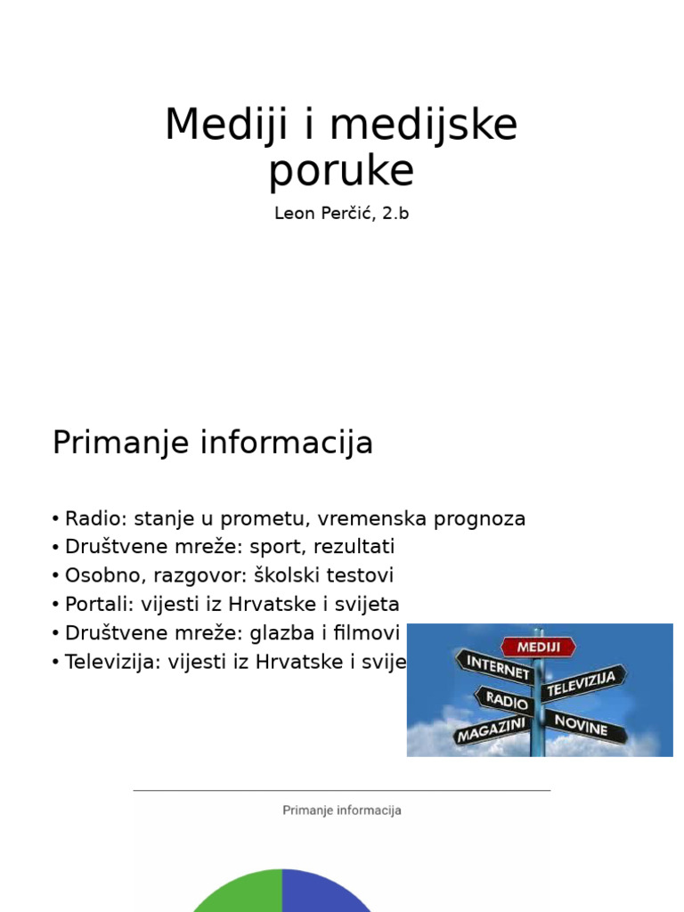 Mediji I Medijske Poruke | PDF