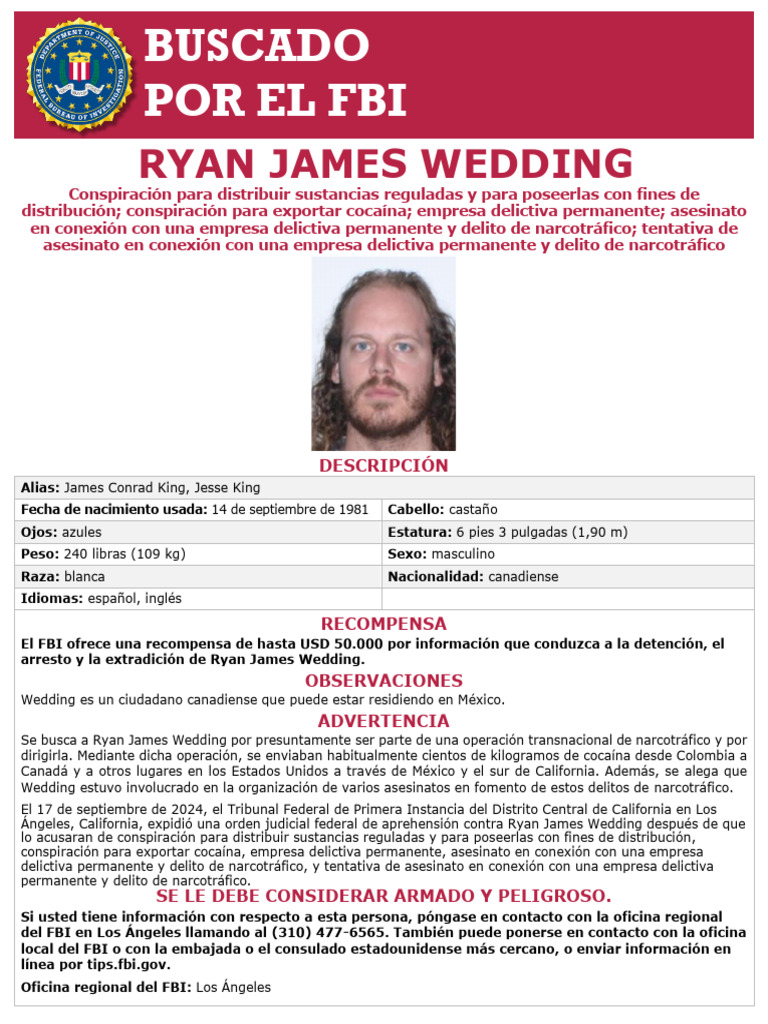 Ryan James Wedding - Spanish.final | PDF | Oficina Federal de ...