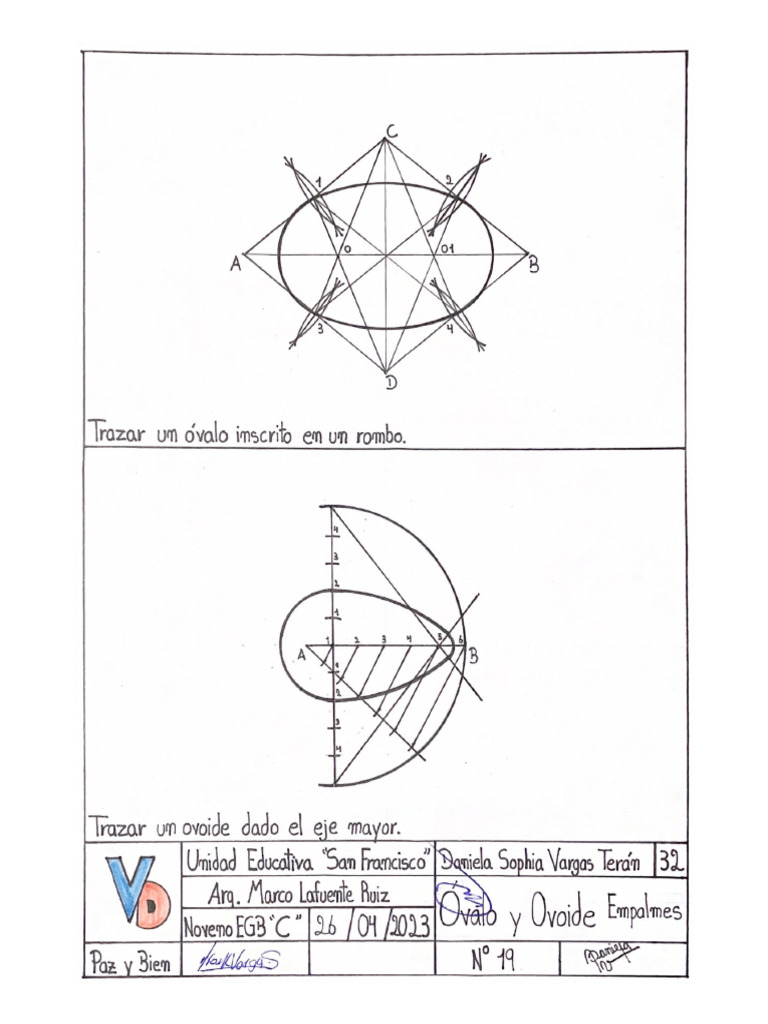 Óvalo y Ovoide - Empalmes - Daniela Vargas - 02-05-2023 | PDF Óvalo y Ovoide - Empalmes - Daniela Vargas - 02-05-2023 | PDF