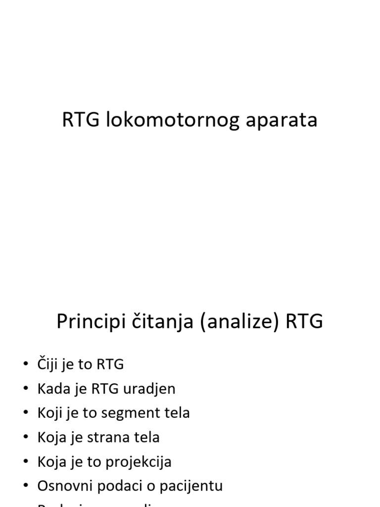 Trauma RTG | PDF