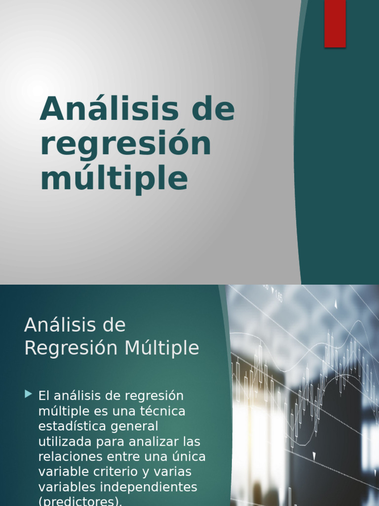 Análisis de regresión múltiple | PDF | Análisis de regresión | Mínimos cuadrados ordinarios