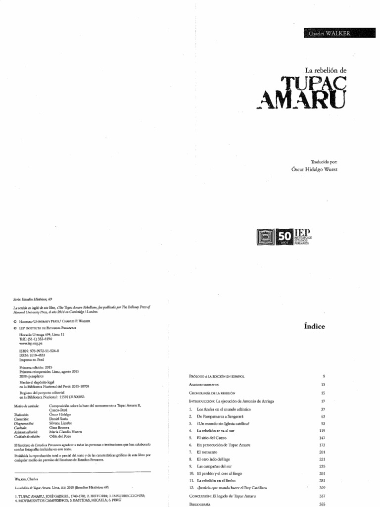 UPC Tupac Amarú II. Walker | PDF