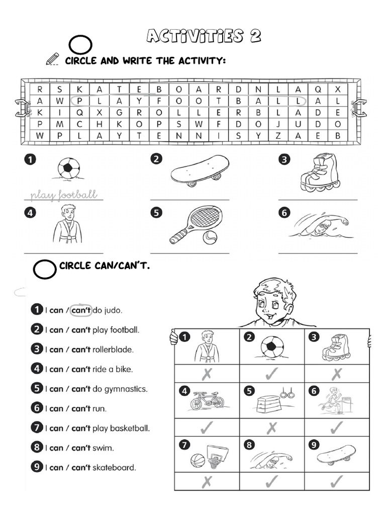 Activities - Can Revision 2 | PDF