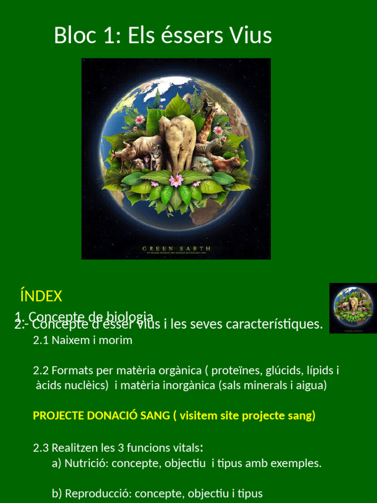 CÃ Pia de PPT 1 Els Ã©ssers Vius - PPTX | PDF