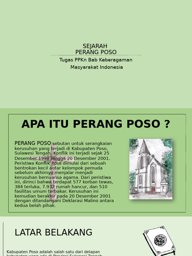 Sejarah Konflik Poso | PDF | Politik | Agama & Spiritualitas