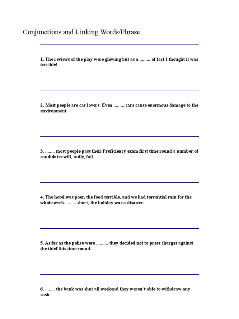 Conjunctions for English Learners | PDF | Games & Activities | Home ...